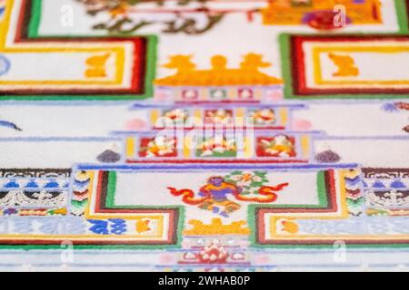 Kalachakcra buddhist mandala, Dalai Lama gift, pollensa museum, Majorca ...