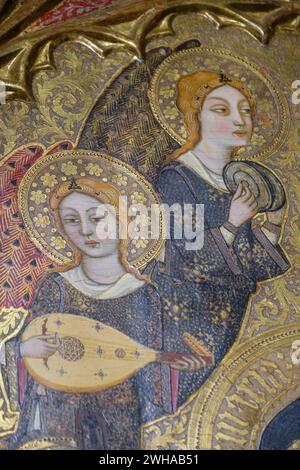 Mother of God of humility with musical angels altarpiece, Francesc ...