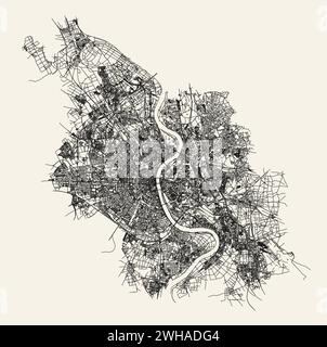 Cologne, Germany map poster art Stock Vector Image & Art - Alamy