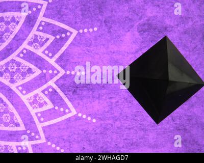 Sacred Geometry, pyramids, among mandalas Stock Photo - Alamy