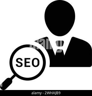 SEO Man Search icon. Fully editable vector EPS use for printed ...
