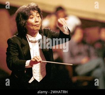 ***FILE PHOTO*** Japanese conductor Seiji Ozawa leads the Boston ...