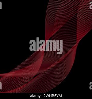 Abstract background with red lines, transitions Vector illustration ...
