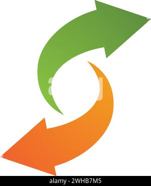 Arrows vector illustration icon Logo Template design Stock Vector Image ...