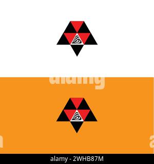 one eye triangle sign symbol vector art Stock Vector Image & Art - Alamy