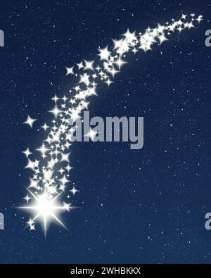 Christmas wishing shooting star Stock Photo - Alamy