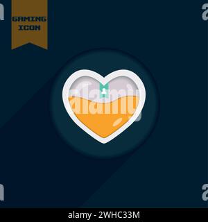 Isolated colored retro videogame health potion icon Vector Stock Vector ...