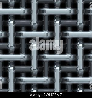 Abstract metal steel weave Stock Photo - Alamy