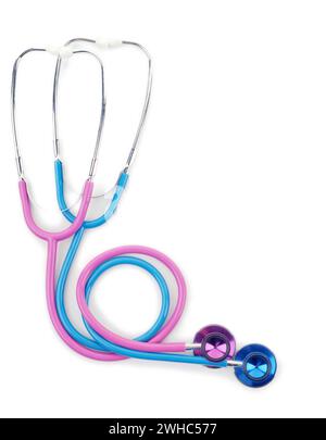 Pink and blue stethoscopes Stock Photo - Alamy