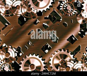 Steampunk cogs and gears Stock Photo - Alamy