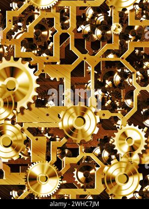 Steampunk cogs and gears Stock Photo - Alamy
