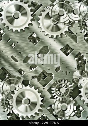Steampunk cogs and gears Stock Photo - Alamy