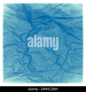 Old blue crumpled paper texture background. Wallpaper Stock Photo - Alamy