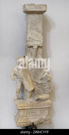 Ancient Roman gladiators fighting in traditional armor Stock Photo - Alamy