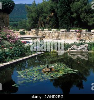 Renaissance castle garden of Lourmarin, Parc Naturel Regional du ...