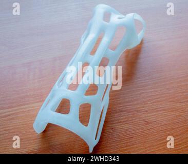 Hand arm splint corset prosthesis langet printed on a 3D printer from ...