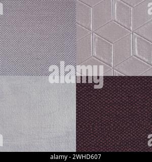 Set of purple vinyl samples, texture background Stock Photo - Alamy