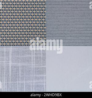 Set of blue vinyl samples Stock Photo - Alamy