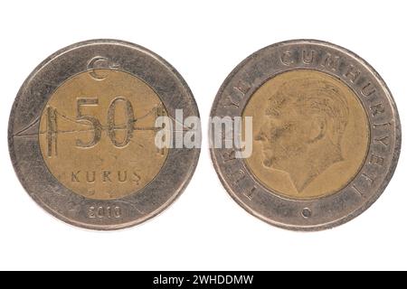 5 turkish kurus coin Stock Photo - Alamy