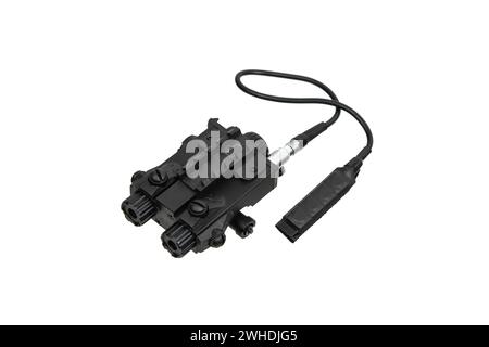 Modern laser sight. Infrared laser target designator. An additional ...
