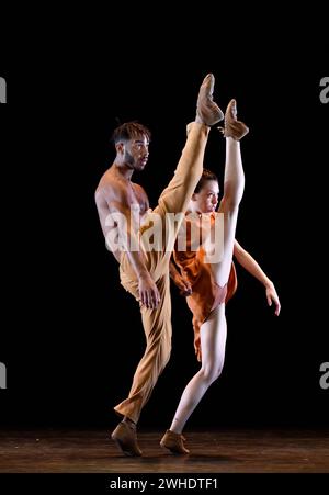Sadlers Wells, London, UK. 9th Feb, 2024. Dress rehearsal of Agora by ...