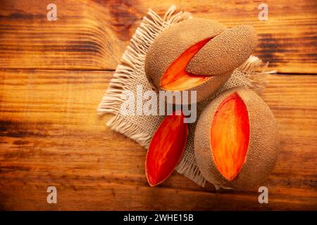 Mamey, (Pouteria sapota) fruit native to Mexico and other American ...