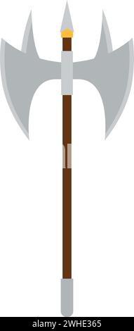 Medieval axe icon cartoon vector. Battle weapon. War viking ax ...