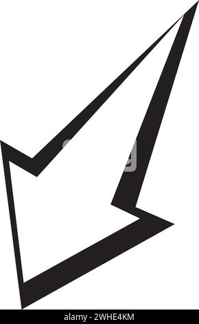 Isolated white comic arrow transition Vector Stock Vector Image & Art ...