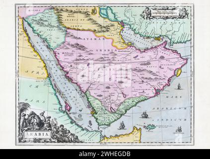 Map of Arabia Willem and Johannes Joan Blaeu, 17th century *** Map of Arabia Willem and Johannes ...