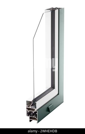 Aluminium window sample Stock Photo - Alamy