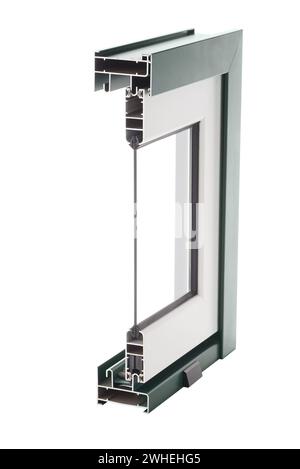 Aluminium window sample Stock Photo - Alamy