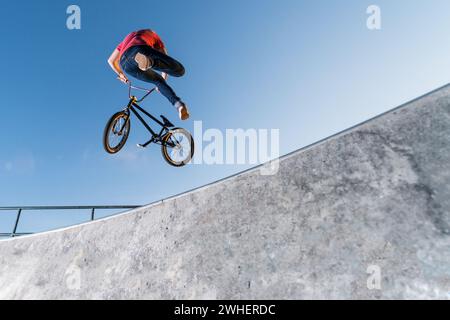 BMX Bike Stunt Table Top Stock Photo - Alamy