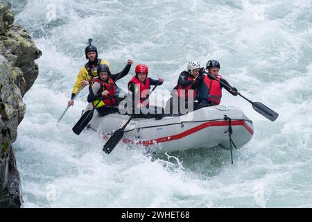 Grey raft team Stock Photo - Alamy