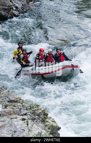Grey raft team Stock Photo - Alamy