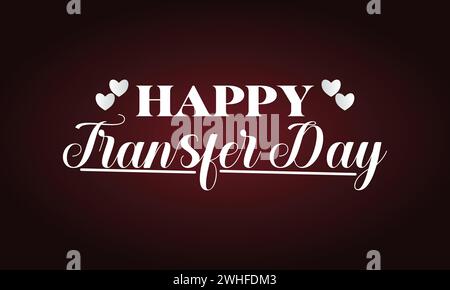 Transfer Day Stylish Text illustration Design Stock Vector Image & Art ...