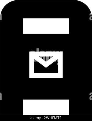 Post box mail postal letterbox mailbox set icon grey black color vector ...