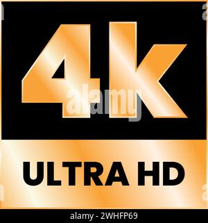 full 4k video resolution icon Stock Vector Image & Art - Alamy
