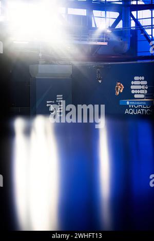 Carlos Daniel Ramos Rodriguez of Cuba competes during the men's 10m ...
