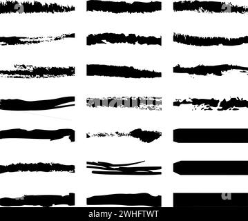 hand stroke erase line with black color Stock Vector Image & Art - Alamy