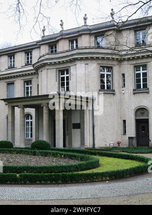 The Wannsee Conference took place in this villa on Berlin's Wannsee in ...