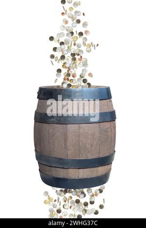 Barrel without bottom Stock Photo - Alamy