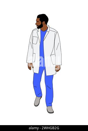 Set of Doctors, nurses, paramedics running vector Stock Vector Image ...