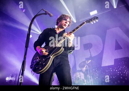 Oslo, Norway. 09th Feb, 2024. The Norwegian rock band Span performs a ...
