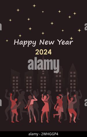 Happy joyful dancing woman party. Female movement Stock Vector Image ...