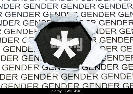 Gendern mit Gendersternchen als Symbol für gendergerechte Sprache ...
