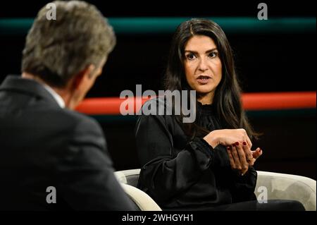 Markus Lanz mit Serap Güler 11/25 her Markus Lanz und Serap Güler am 12 ...