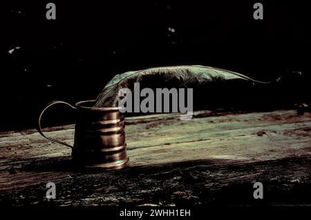 Vintage stil life photography (low key Stock Photo - Alamy
