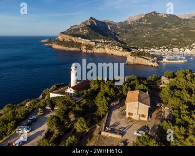 Cap Gros lighthose and Muleta shelter Stock Photo - Alamy