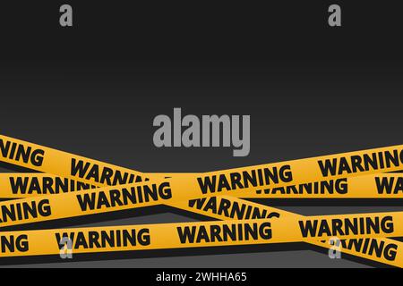 Alert safety background with police line Stock Vector Image & Art - Alamy