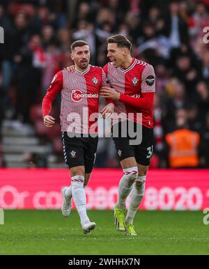 Southampton's Joe Rothwell celebrates scoring their side's fourth goal ...